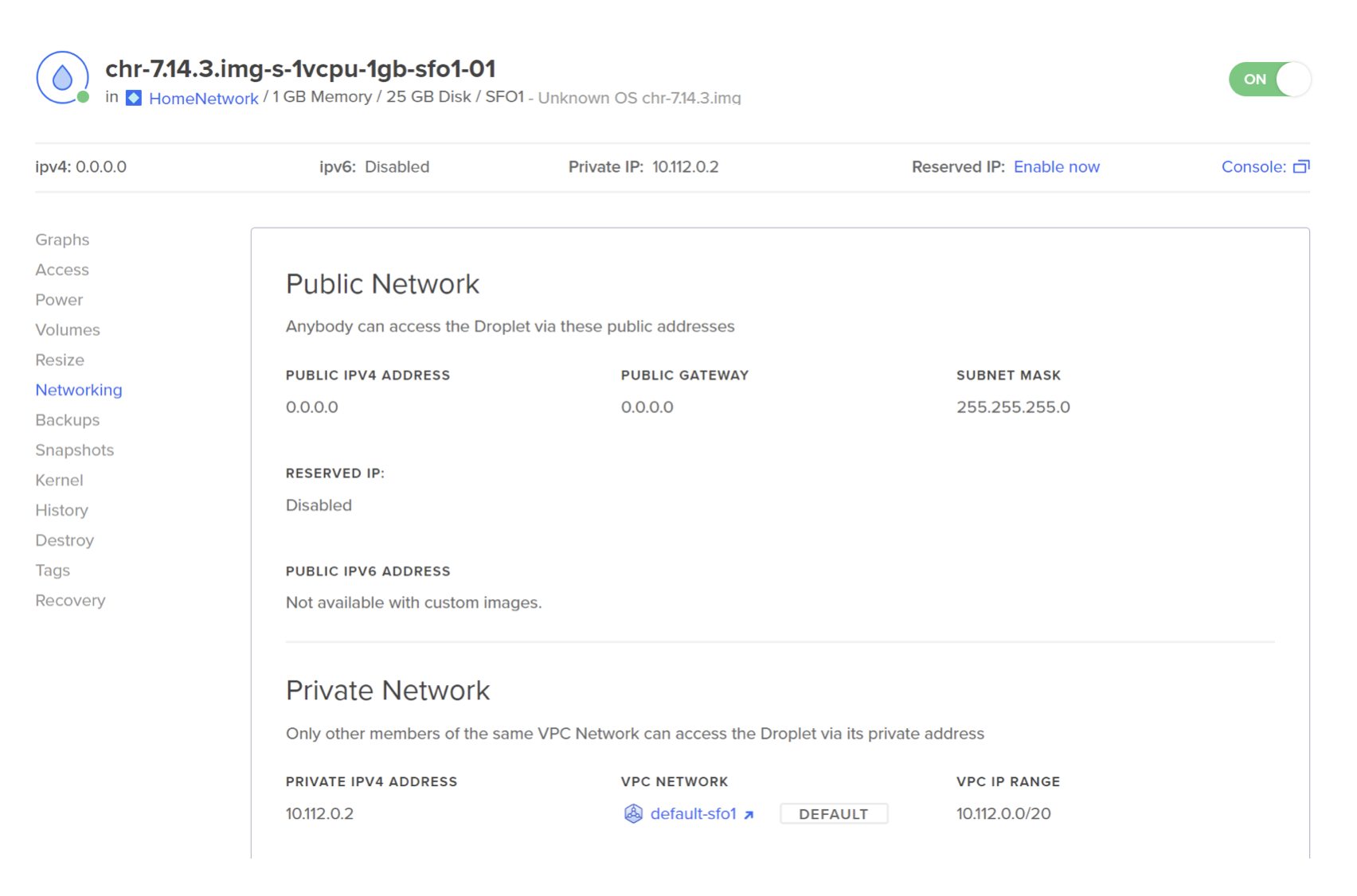 Configure Mikrotik Cloud Host Router(CHR) as VPN / NAT Gateway on DigitalOcean | DigitalOcean
